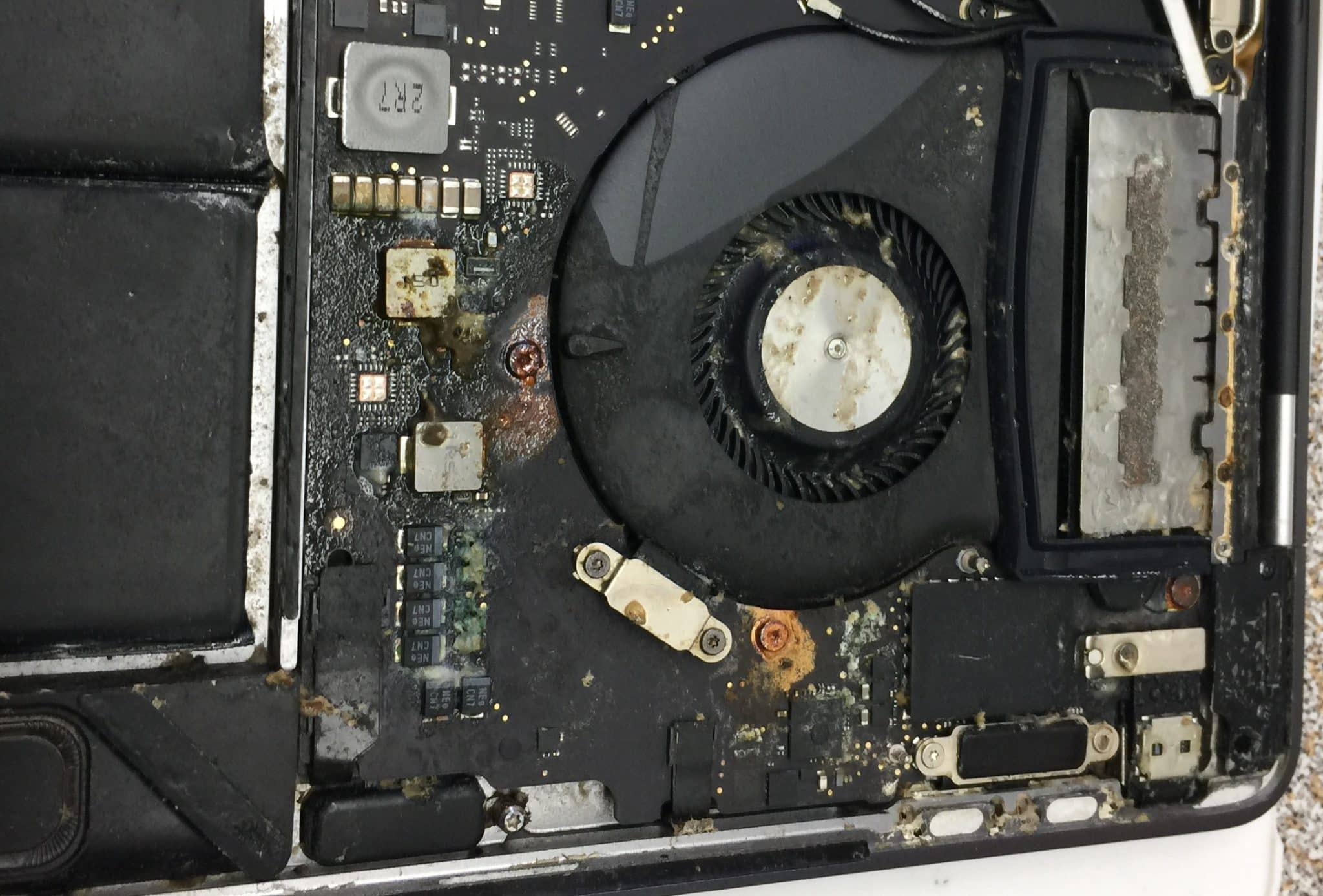 Spilled water on MacBook? Here's what to do